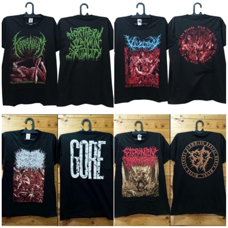 เสื้อยืด DEATH METAL | DEATH DEATH DEATH DEATH | ครานัม | XAVLEG | คํ ...