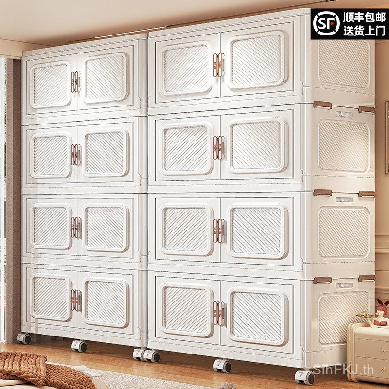 Snack Locker เสื้อผ้าขนาดใหญ่ Locker ตู้พลาสติกพับได้ ตู้เก็บของในครัว ...