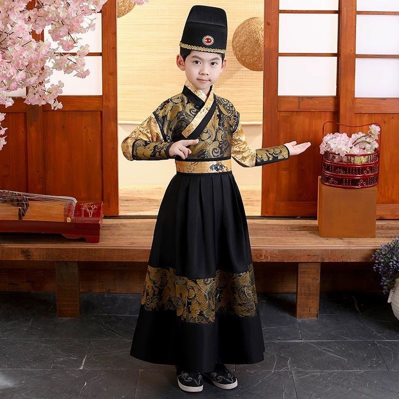 Hanfu เด็ก Feiyu เด็กชายเครื่องแต่งกายโบราณศิลปะการต่อสู้ Jin Yiwei ...