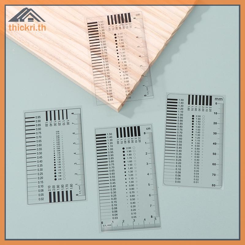 TT วัด Pass Badge Gauge Stain Card Point Gauge Wire Gauge โปร่งใสฟิล์ม ...
