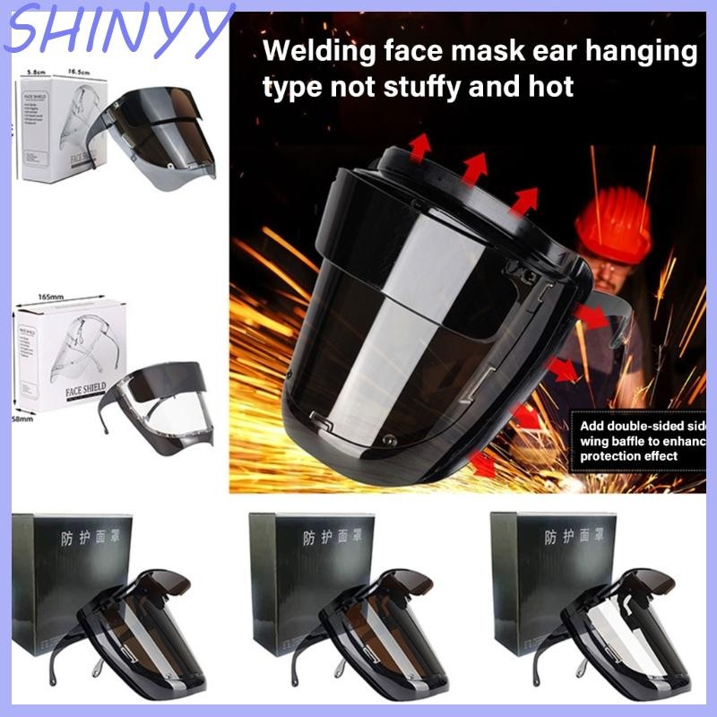 SHI ยืดหยุ่นเชื่อม Face Shielding หูตะขอออกแบบบด SHIELDING PC แผงเชื่อม ...