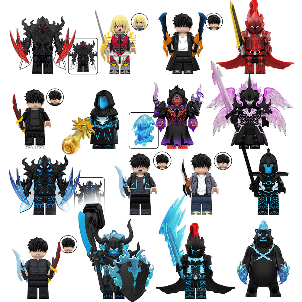 Solo Leveling Sung Jin-Woo Beru Igris Mage Tusk Bellion Tank Building ...