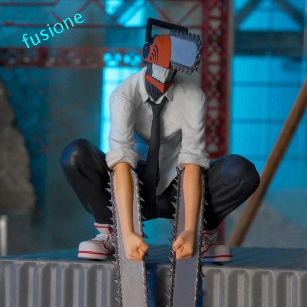 FUSIONEDGE Denji รูปของเล่น, Chainsaw Man PVC Denji ของเล่น,สะสมฮาโลวีนอะนิเมะ 14.5 ซม. Chainsaw ...