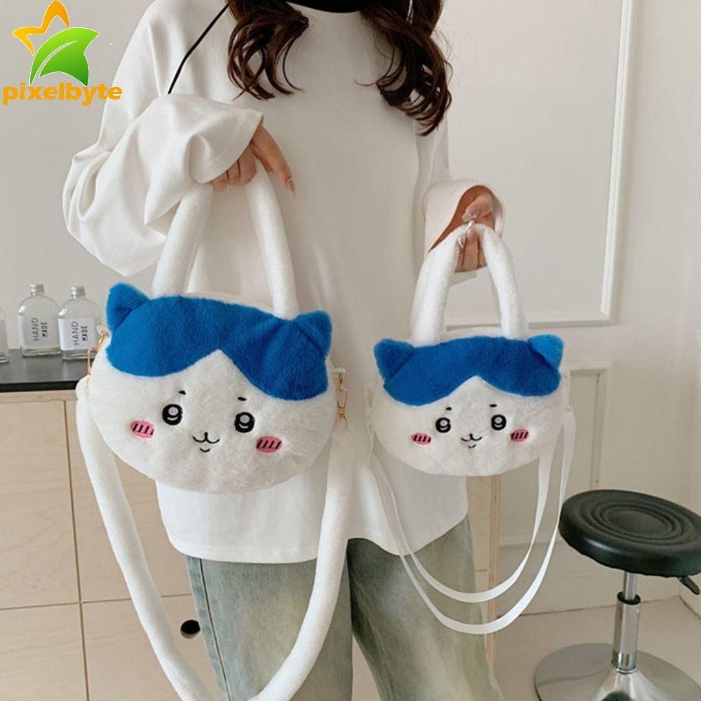 PIXELBYTE กระเป๋าสะพายข้างและเป้สะพายหลังแบบอนิเมะ Chiikawa และ Usagi ดีไซน์น่ารัก kawaii สำหรับ ...