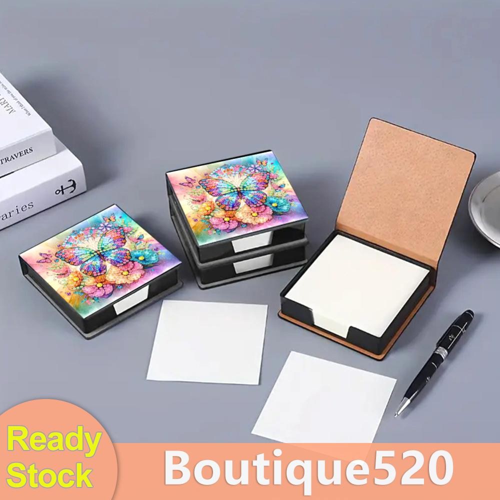 สัตว์ PU Gem Art Sticky Note Holder Gem Painting Memo Pad Holder Mosaic ...