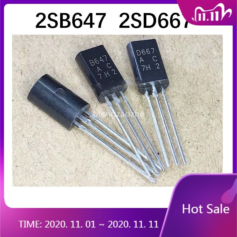 QX ใหม่ 50 ชิ้น 100 ชิ้น 2SD667 2SB647 D667 B647 Triode การประกันคุณภาพ ...