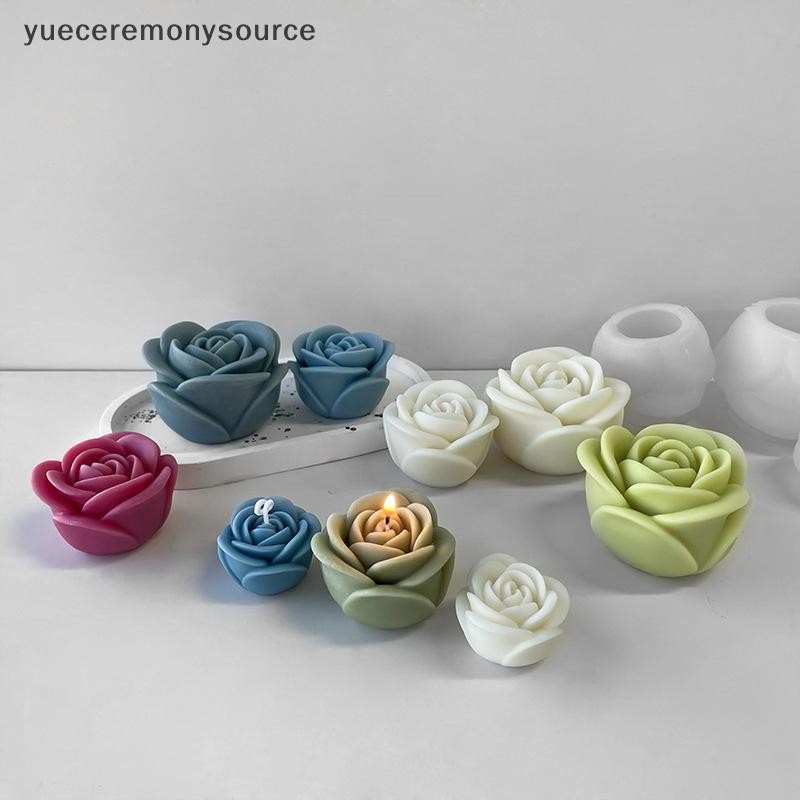 YYTH ดอกไม้ซิลิโคนแม่พิมพ์เทียน 3D Peony ดอกไม้สบู่ยิปซั่มเรซิ่นหล่อ ...