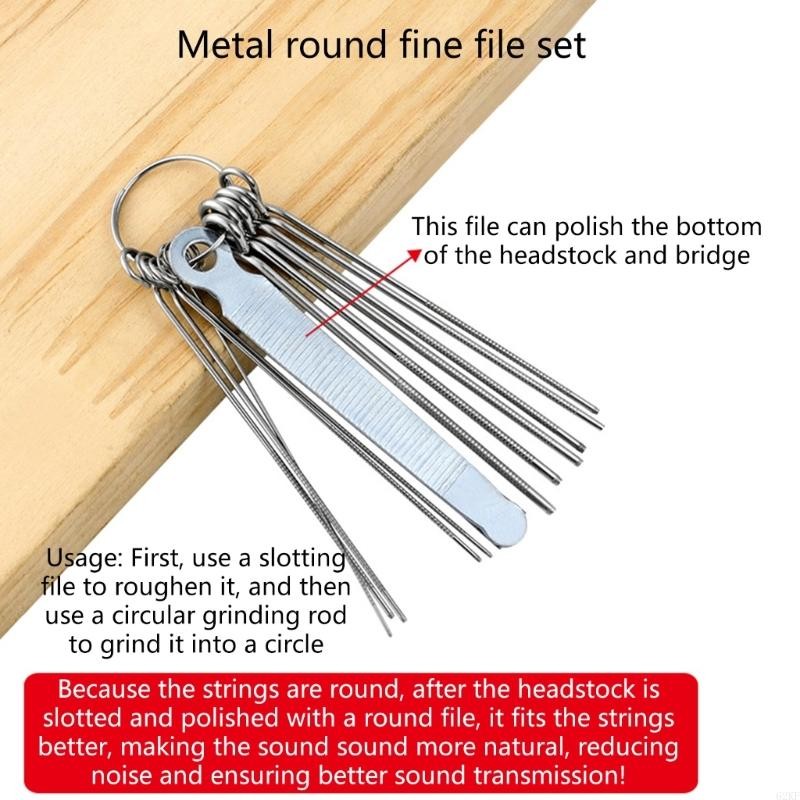 Guitar Nut Slotting File Saw Rods Slot Filing Set อุปกรณ์เสริมทดแทน ...