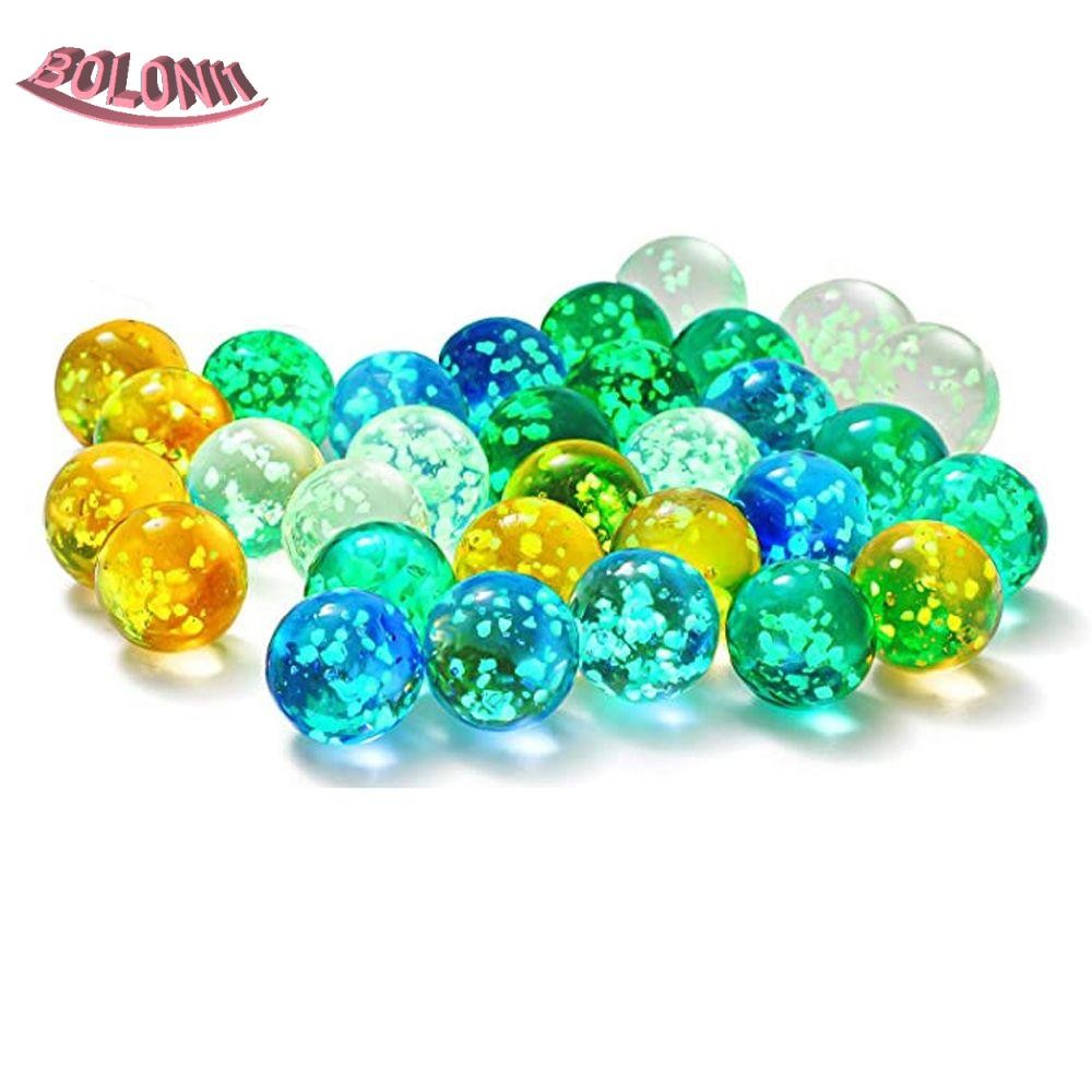 BO Glass Marbles เรืองแสงในถังปลา Drak|ลูกปัด Bouncing Ball Marble Run ...