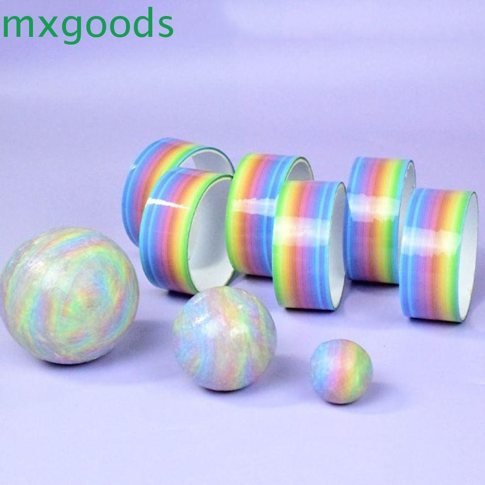 MXGOODS Sticky Ball Rolling เทป,ของเล่นผ่อนคลาย DIY ม้วนเทปกาว,Diyของเล่นตลกIridescenceที่มี ...
