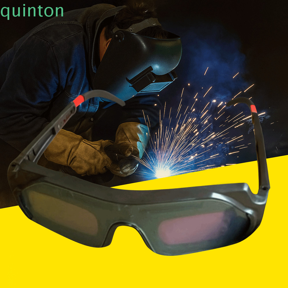 QUITON อาร์กอน Arc แว่นตาเชื่อม Anti-Scratch Auto Darkening แว่นตา ...