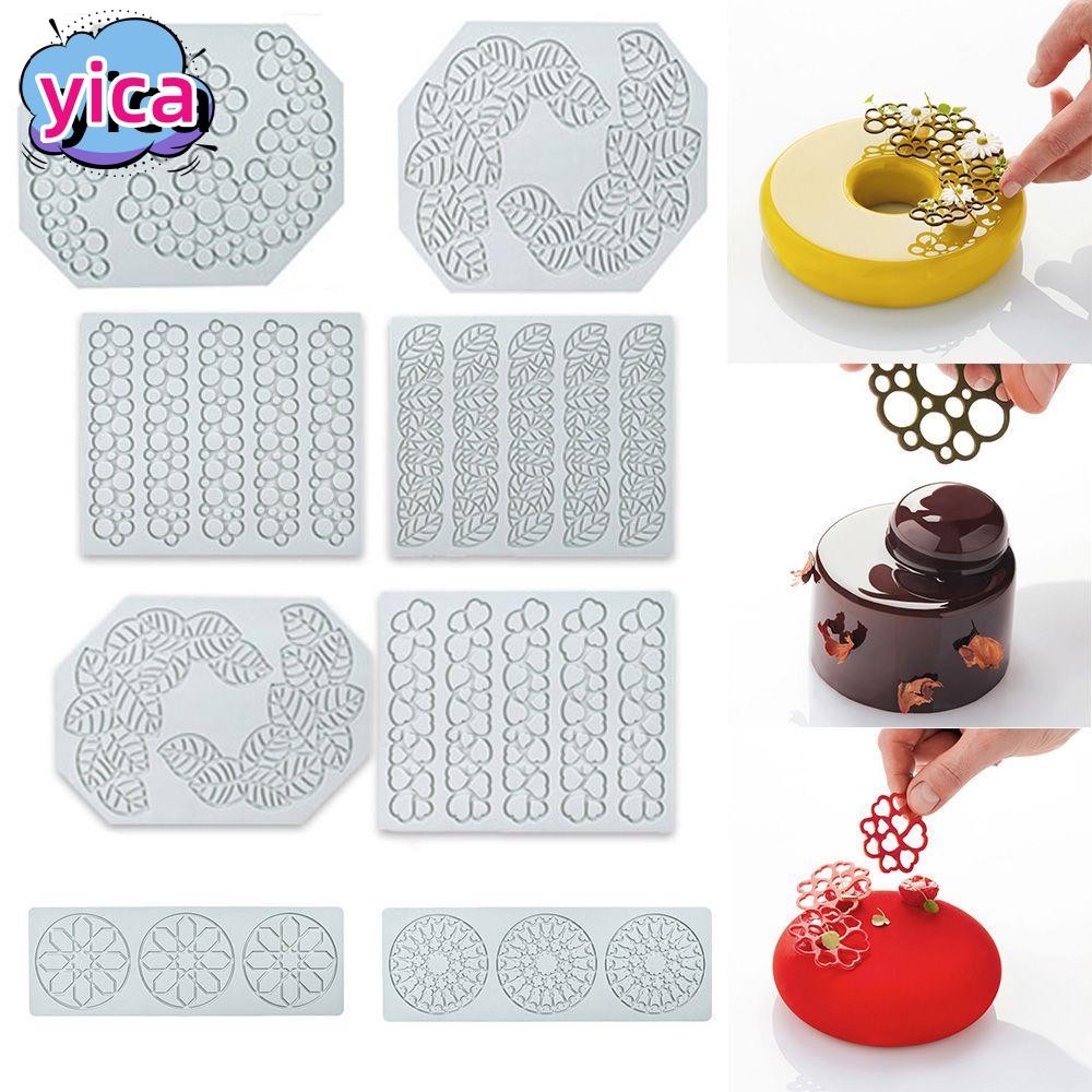 YICA Fondant เค้กลูกไม้เสื่อ Bakeware อุปกรณ์ครัวช็อกโกแลต Mould ...