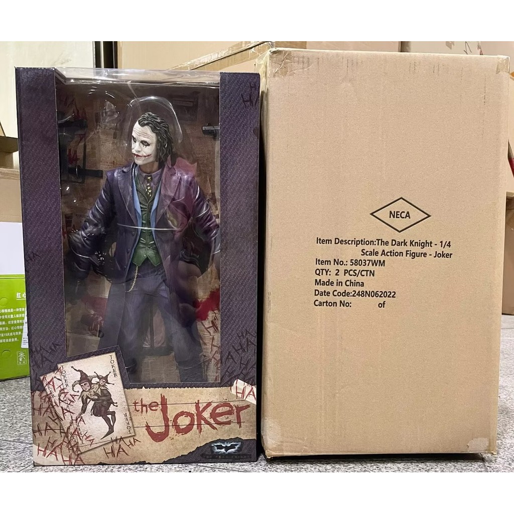 NECA Dark Knight Joker Joker Heath Ledger 60 ซม.ตุ๊กตา 1/4 รูปขายส่ง 4. ...