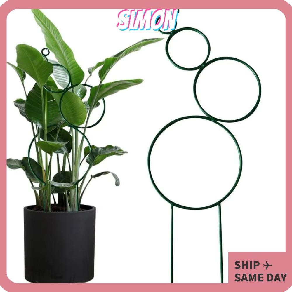 SIMON ปีนเขา Vine Trellis, โลหะรอบเหล็กพืชสนับสนุน, Solid Stackable Fixed Rod ปีนเขาพืช Rack ...