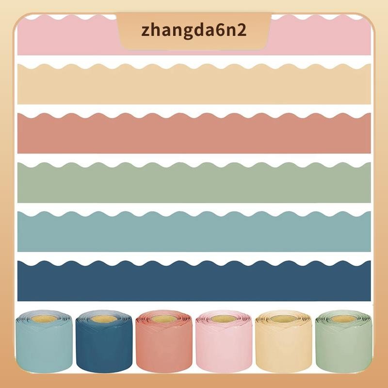 ในสต็อกBulletin Board Borders Boho 240Ft สีสัน Scalloped ห้องเรียน ...