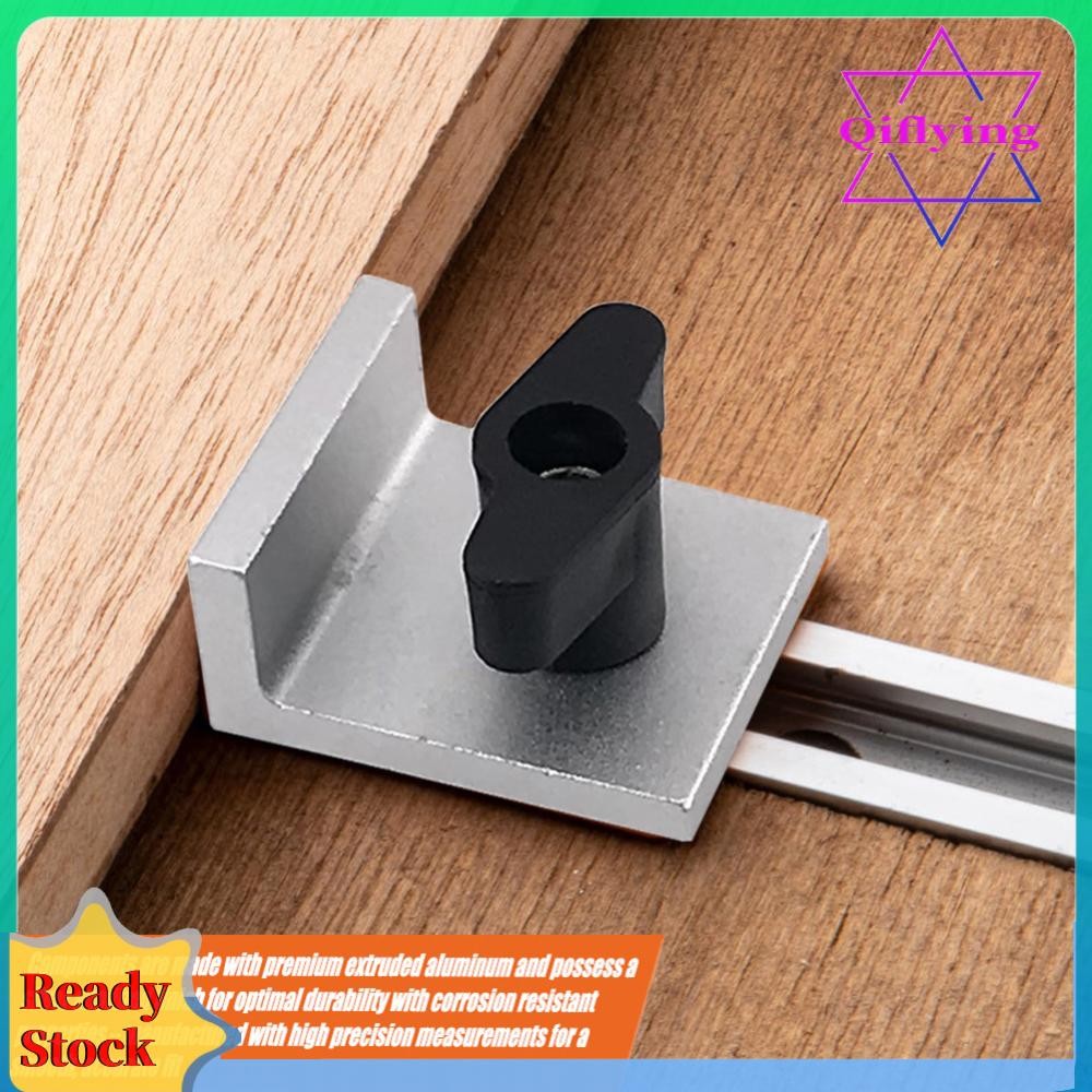 4 ชิ้น T Track Stop Block Bi-Directional Short Stop Kit งานไม้ Bench ...