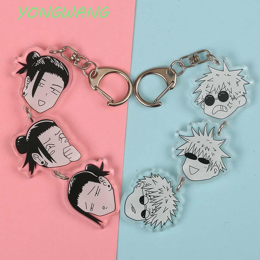 YONGWANG Jujutsu Kaisen อะคริลิคการ์ตูนอุปกรณ์ตกแต่งภายในรถยนต์กระเป๋า ...