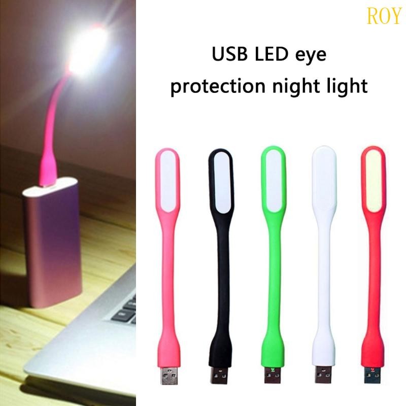 ROY 360 องศาหมุนแบบพกพา USB LED Book Light Eye Friendly Design ยืดหยุ่น ...
