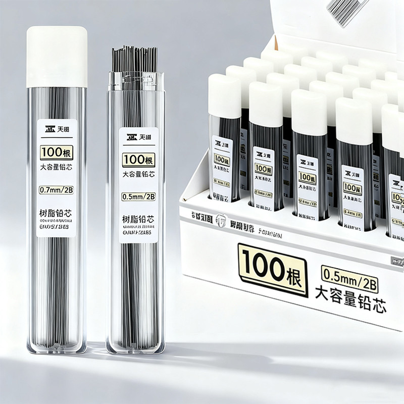 Simple 2B เรซิ่นดินสอเปลี่ยนตะกั่ว 100 ชิ้น/กล่องขนาดใหญ่ความจุดินสอ ...