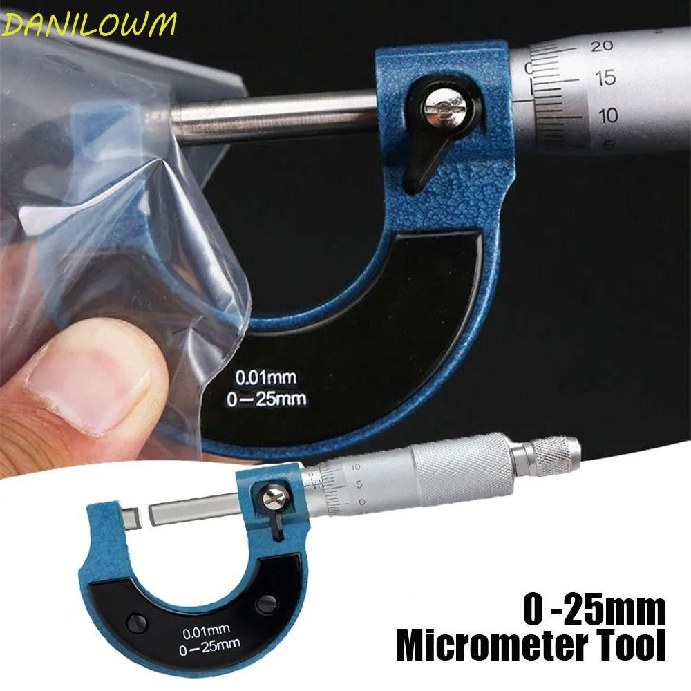 DANILOWM ไมโครมิเตอร์นอก, 0-25 มม.ขนาดด้าย Mechanical Micro Caliper ...