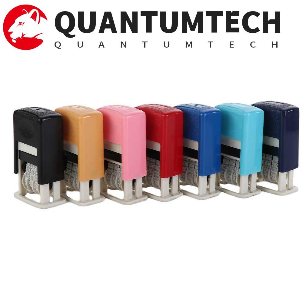 QUANTUMTECH วันที่แสตมป์ Mini ปรับกลับหมึก Self-Inking แสตมป์ DIY แสตมป์ 4 มม.หมึกอัตโนมัติกลับ ...