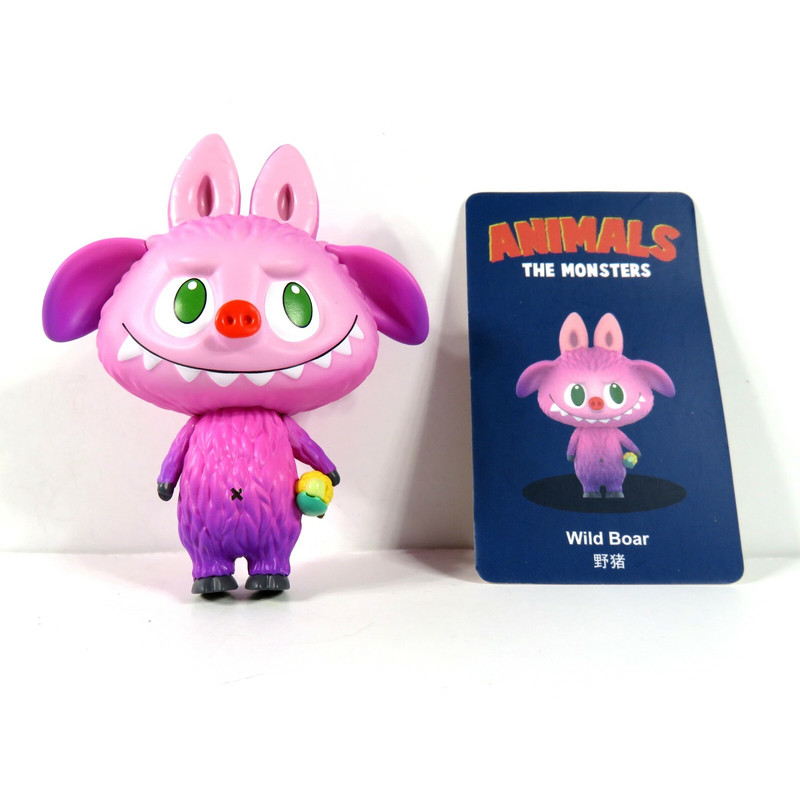 Pop Mart HOW2WORK Labubu The Monsters Animals Series Wild Boar Figure ...