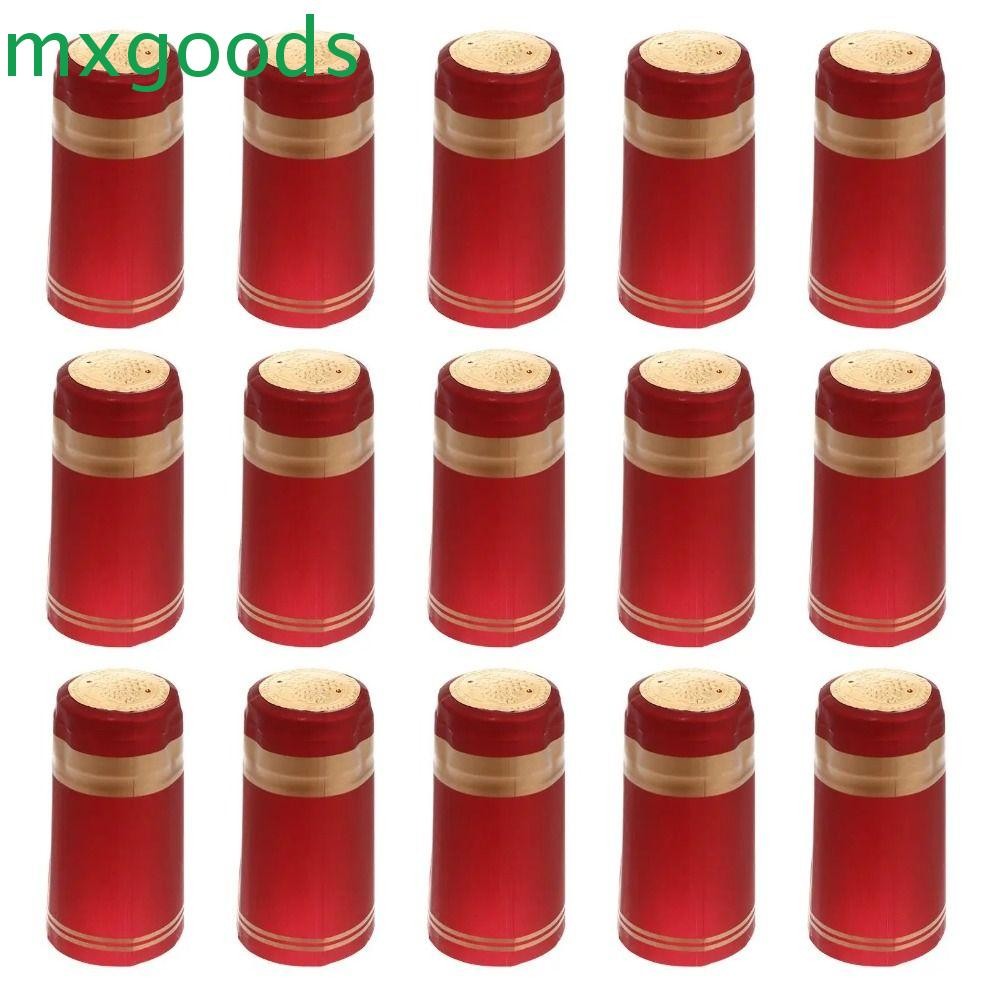 MXGOODS 100ชิ้นไวน์ความร้อนหดหมวก,พีวีซีไวน์แดงหดฟิล์มห่อ,หดความร้อนฉีกแท็บตรงปากทองขวดไวน์หมวก ...