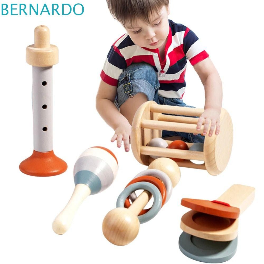 BERNARDO Baby Handheld Bell, Fine Motor Skills ของเล่นดนตรี เครื่อง ...