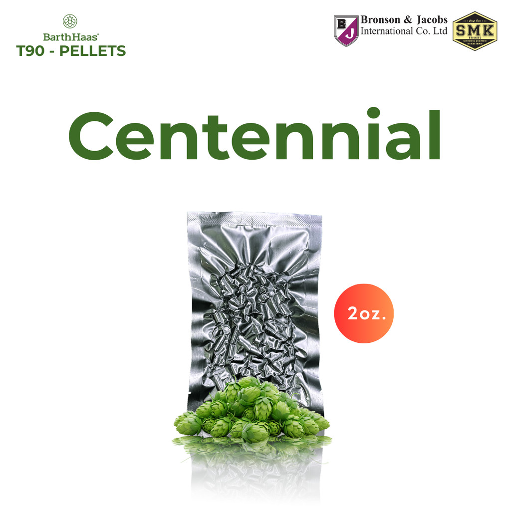 Centennial 2oz.(US) HOPS T-90 BARTH HAAS : AA : 11% Cy : 2024 ฮอปส์ ทำ ...