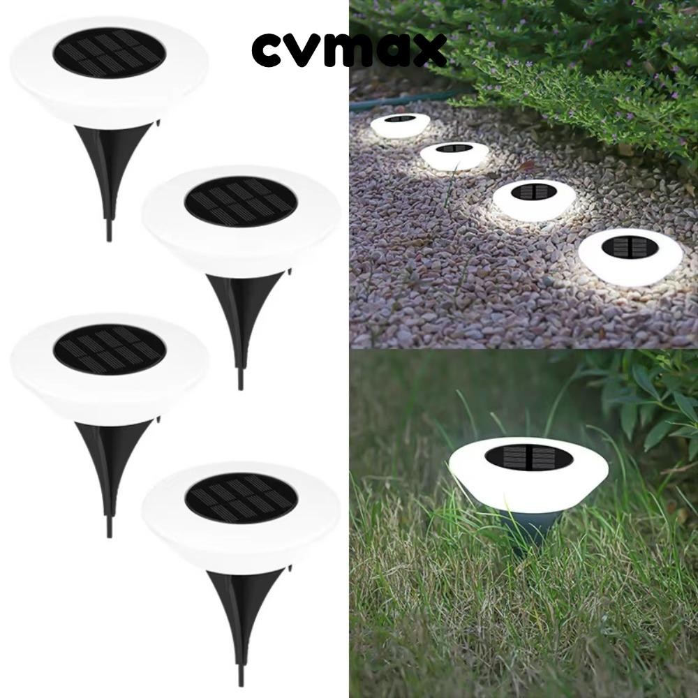 CVMAX 1/2/4 ชิ้นโคมไฟภูมิทัศน์กลางแจ้ง, กันน้ํา -ขับเคลื่อนพื้นดิน, 14LED Camping Deck ไฟ Garden ...