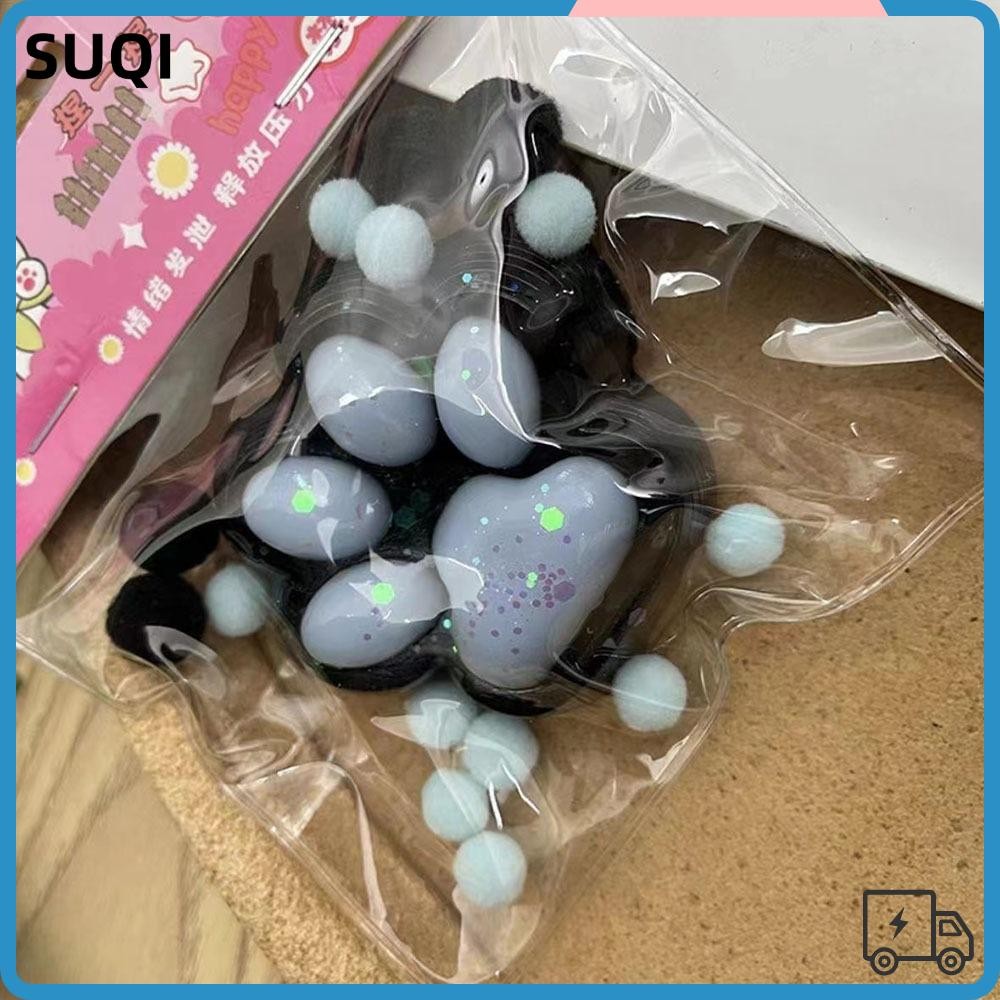 SUQI ของเล่นแมวบีบ, ยักษ์อ่อน Decompressing Pinching Cat , Sticky ...