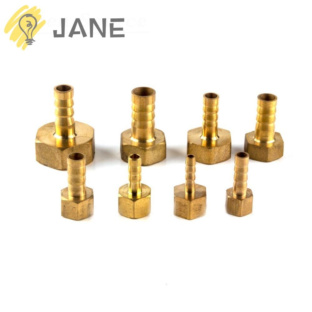 JANE ท่อ Barb, ท่อทองเหลือง Fitting PCF ท่อ Joint, ทนทานหลอด FeMale ด้าย 1/8" 1/4 "3/8" 1/2 ...