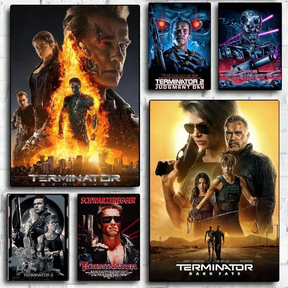 ภาพยนตร์โปสเตอร์ TERMINATOR แบบ Wall Art ภาพวาดดิจิตอลสำหรับตกแต่งห้องนั่งเล่น | Shopee Thailand