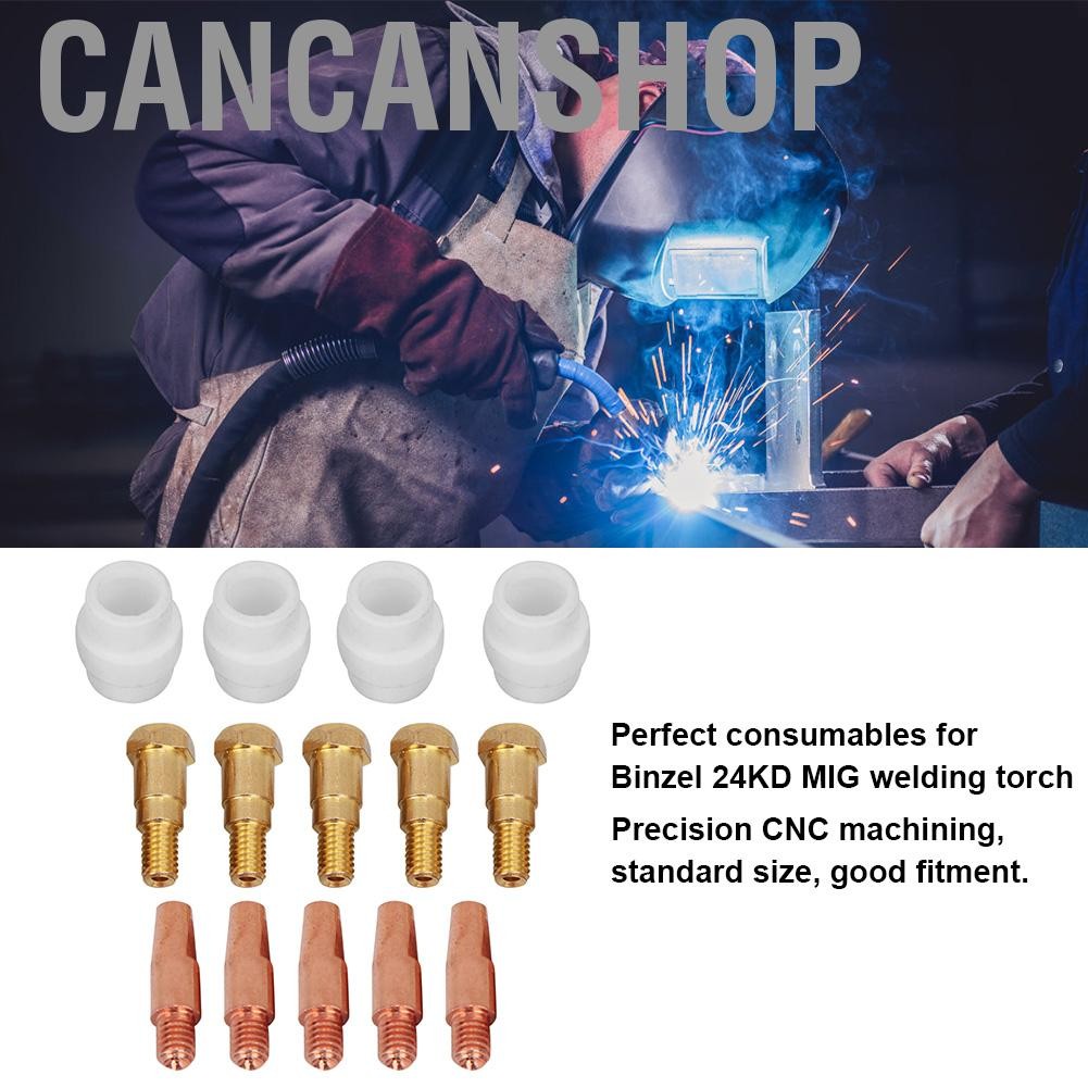 Cancanshop HILITAND WELDING TORCH วัสดุสิ้นเปลืองชุดพร้อมที่ยึด 5 ทิป ...