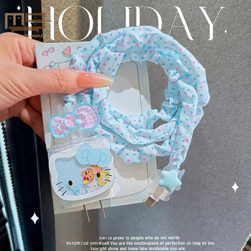 Tt Hello Kitty Cable Charger Protector สําหรับ Iphone 16 15 14 Pro Max ...