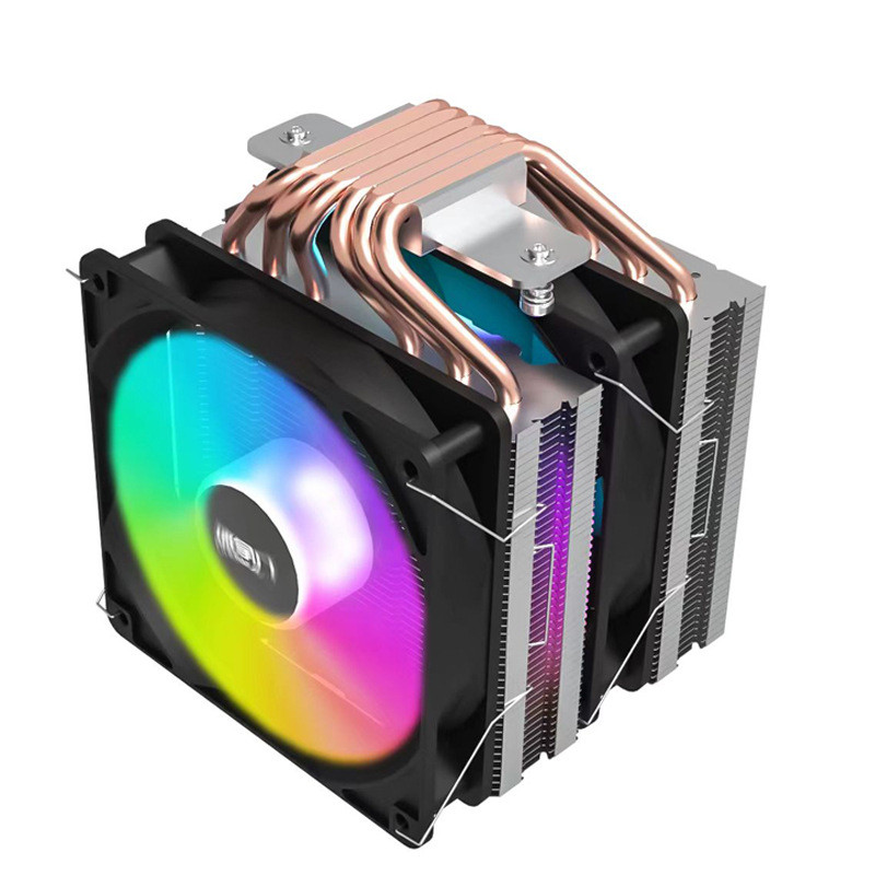 Nine-Tailed Fox S6 คอมพิวเตอร์เดสก์ท็อป Dual Tower CPU พัดลมหม้อน้ํา 6 ...
