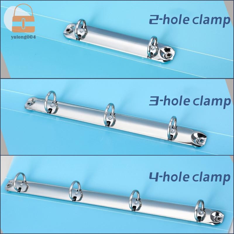 [PE] 1PCS A4 Perforated Folder Candy-Colored Transparent O-shaped 2 ...