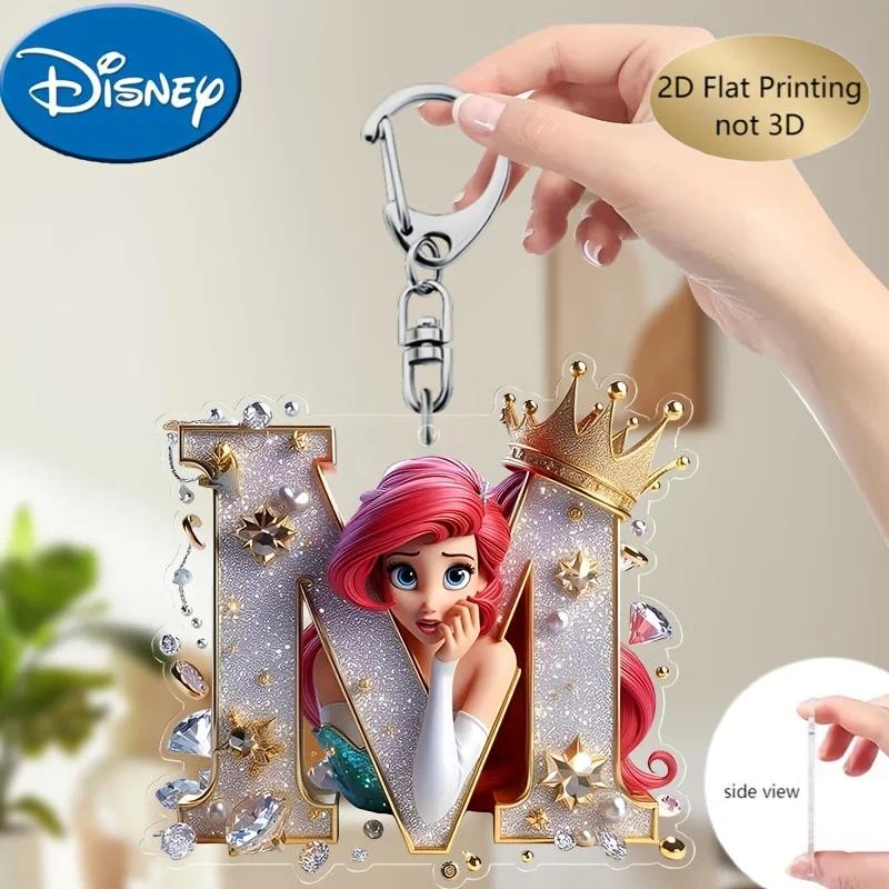 2D แบน, Disney Anime Letter Little Mermaid Ariel Princess อุปกรณ์อะคร ...