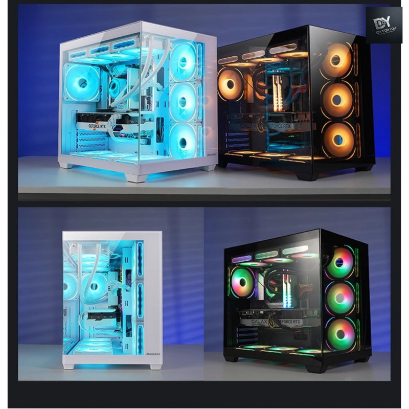DIY FOR YOU ATX CASE PC (เคสพีซี) White Sea View Room Chassis S980 Tornado Water Cooling โฮสต์ ...