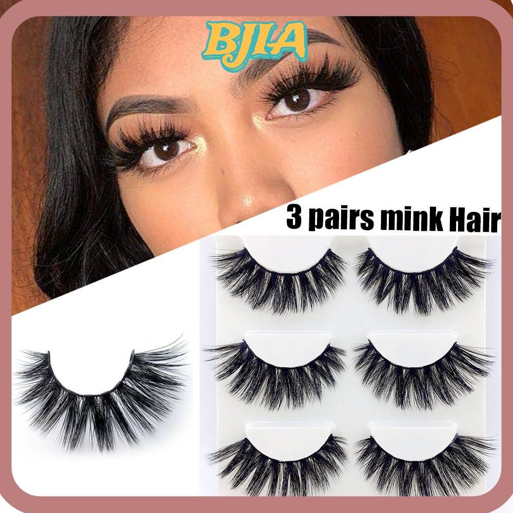 BJA SKONHED 3 คู่ Mink Hair แฟชั่นผู้หญิงร้อน Full Volume Handmade ...