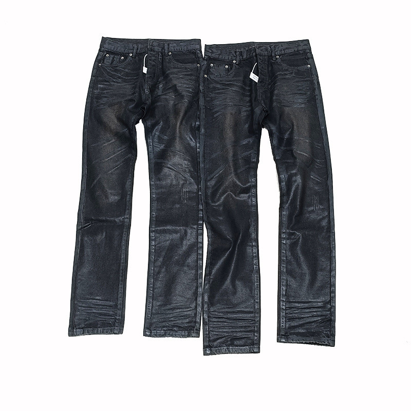 Dh03 Ghost Claw Vinyl Wax Pants archive Slim-fit Straight Cat Whisker ...