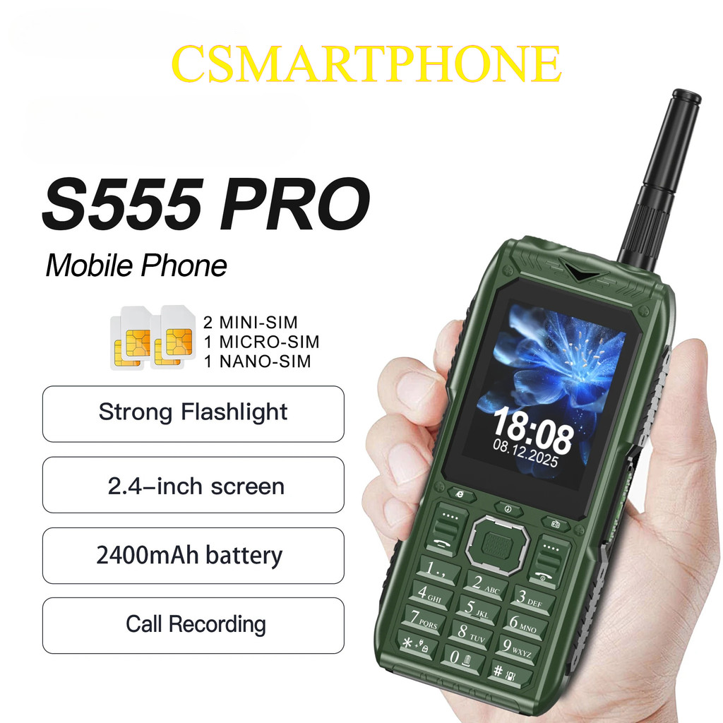 2025 S555 PRO 4 ซิมการ์ดโทรศัพท์มือถือบันทึกการโทร Blacklist MP4 ...