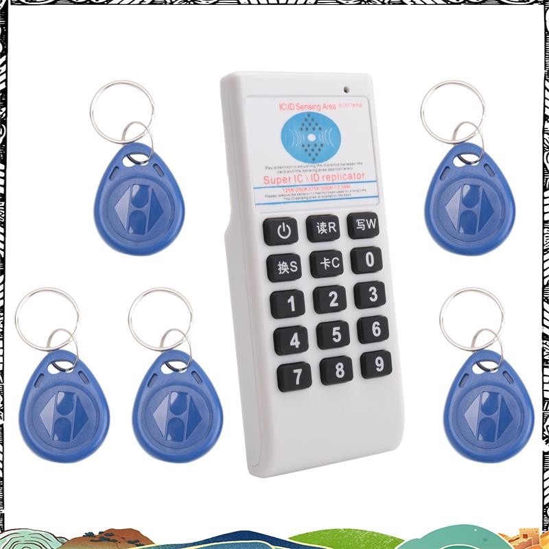 Super RFID IC Card Reader & Writer +5XT5577 พวงกุญแจ 125Khz-13.56MHZ ...