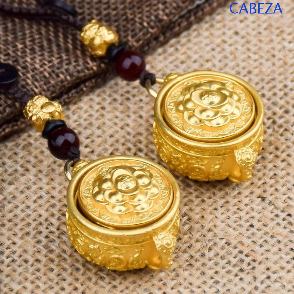 CABEZA Zodiac Cornucopia Key Chain,ทองแดงหมุนได้สไตล์จีนLuckyจี้,งาน ...