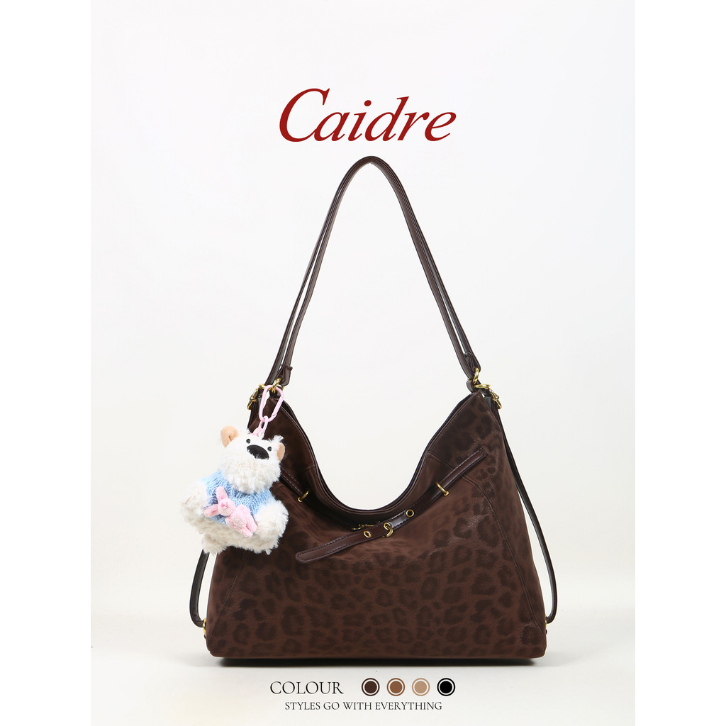Caidre Leopard Print Tote Bag สำหรับผู้หญิง ขนาดใหญ่ สะพายไหล่สะดวกสบาย ...