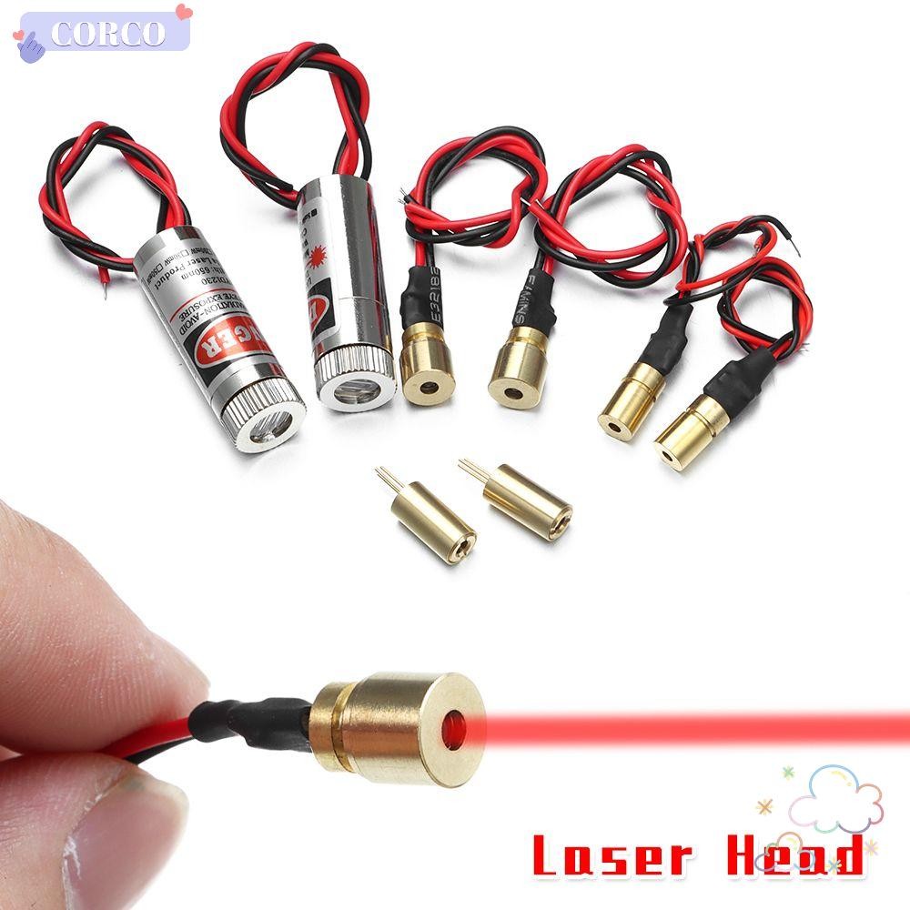 CORCO Cross Laser Focusable Focus Diode Head 650nm 5mW โมดูลหัวเลเซอร์ ...