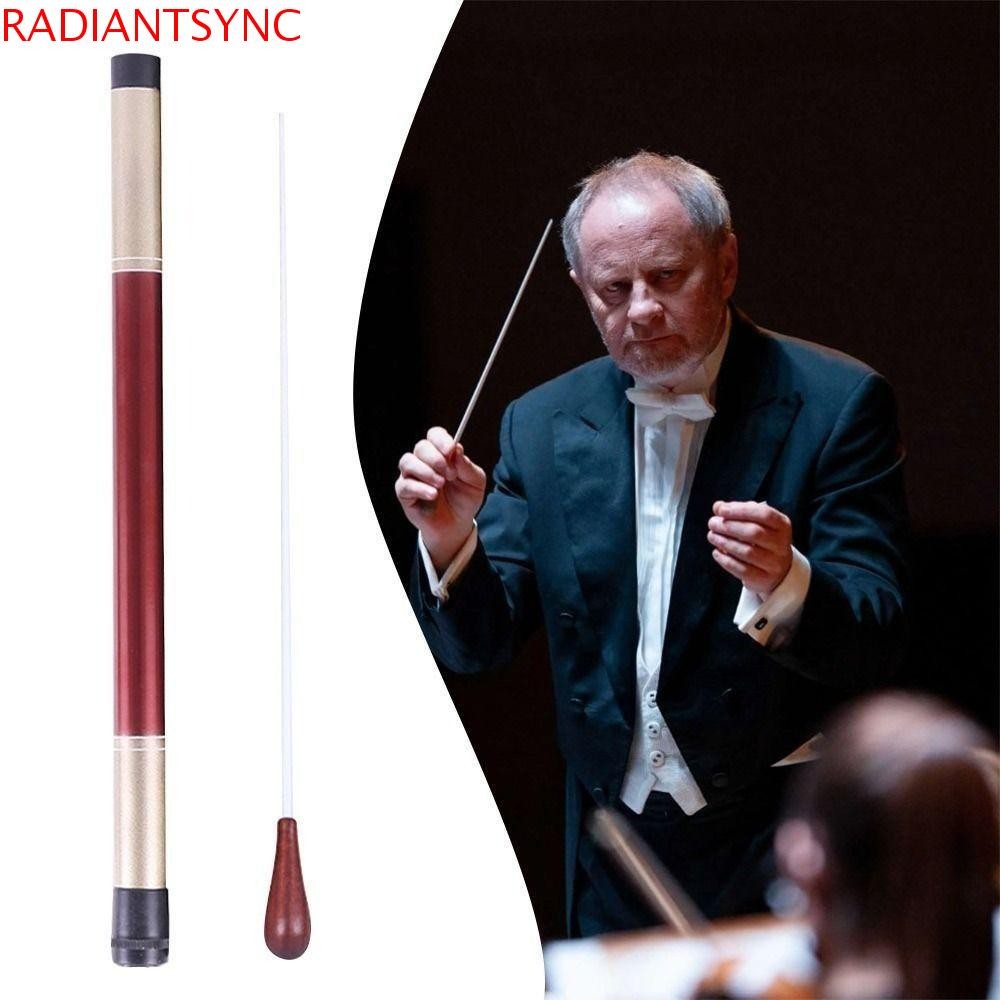 RADIANTSYNC Orchestra Band, Fiber Tube Ebony Wood Conductor Stick ...