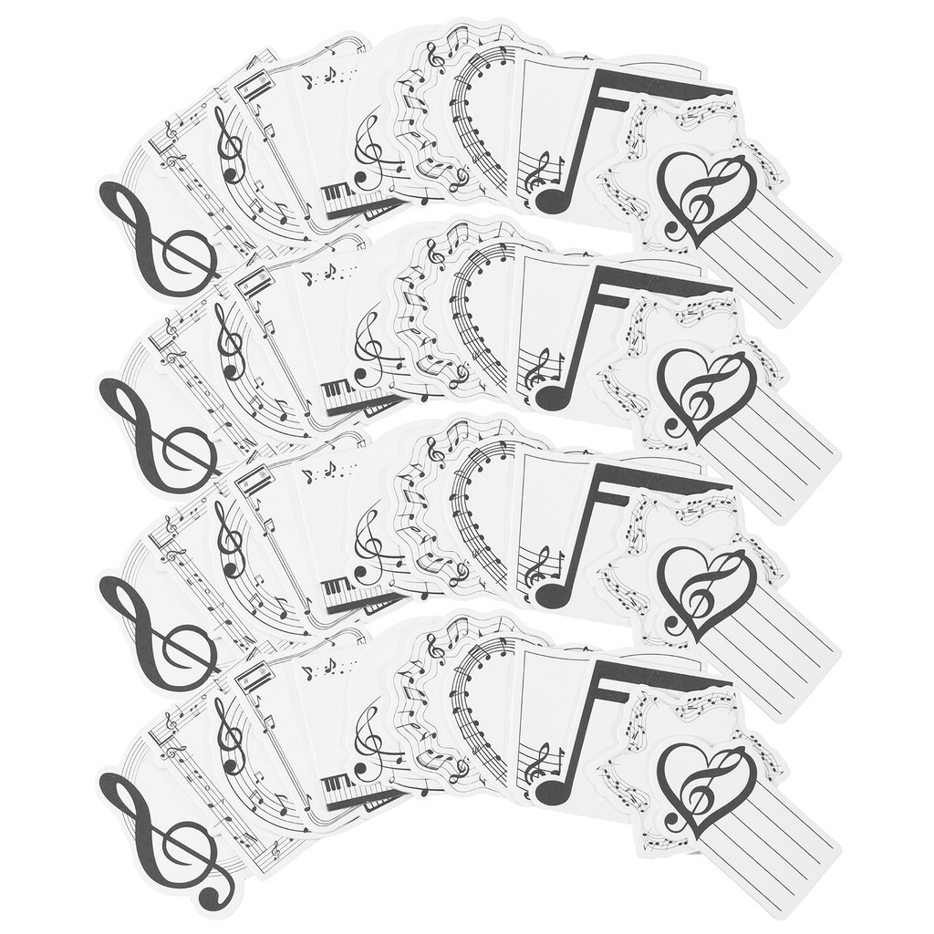 4Pack กระดาษเพลง Themed Notepad Easy to Peel Self กาวเขียน Notepad ...