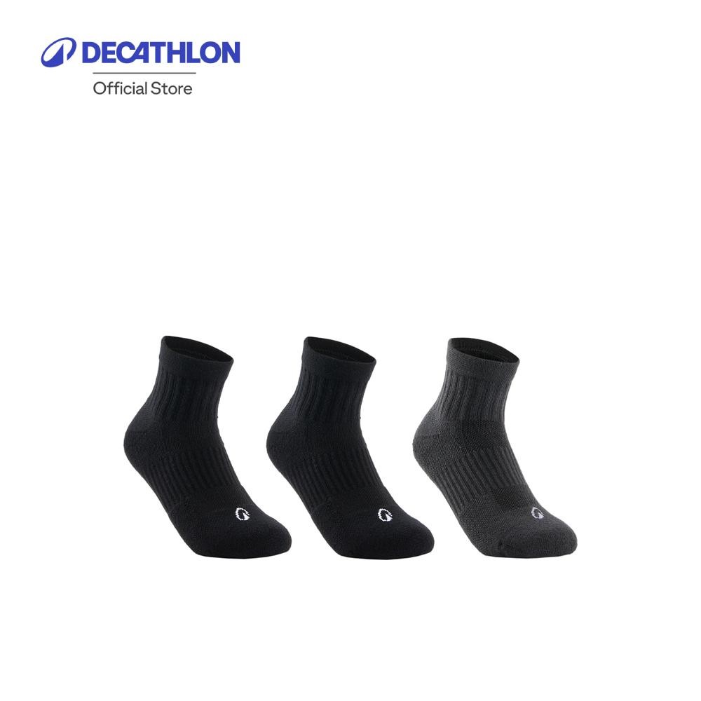 Decathlon Kids' Mid Sports Socks RS 500 Tri-Pack ถุงเท้ากีฬาหุ้มข้อเด็ก ...