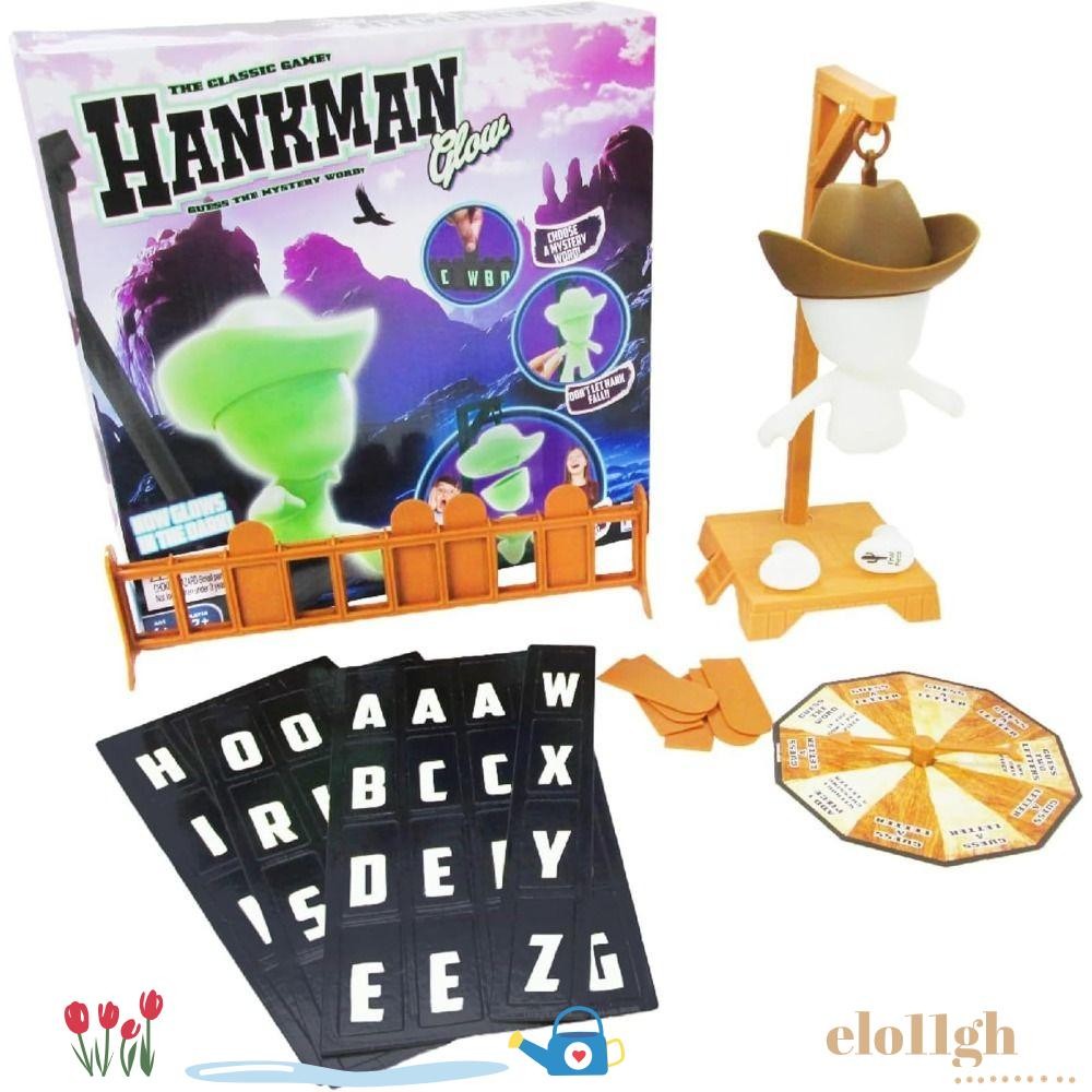 ELOGH Hangman Mystery Word Toy, Hank Can Glow Magnetic Hangman Mystery ...